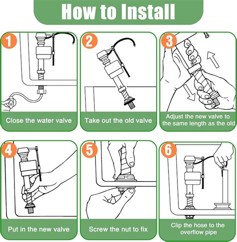 Saillong Toilet Fill Valve Replacement Universal India Ubuy
