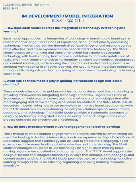 Im Developmentmodel Integration Tolentino Bryce Pdf