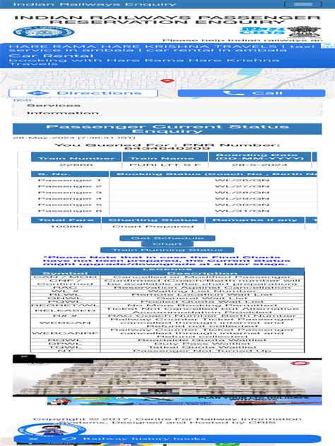 Welcome To Indian Railway Passenger Reservation Enquiry Pdf Land