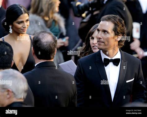 Model Camila Alves Left And Actor Matthew Mcconaughey Right Arrive Before The 83rd Academy