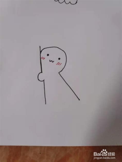 偷看小人简笔画 小人简笔画 伤感说说吧