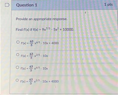 Solved Question 11 PtsProvide An Appropriate Response Find Chegg