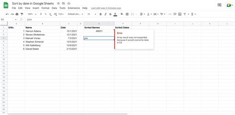 How To Sort By Date In Google Sheets