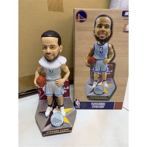 Stephen Curry Foco Nba 公仔 勇士隊 明星賽 Mvp 搖頭公仔 人偶 玩偶 模型 籃球公仔 蝦皮購物