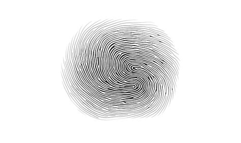 Premium Photo White Background With Isolated Fingerprint