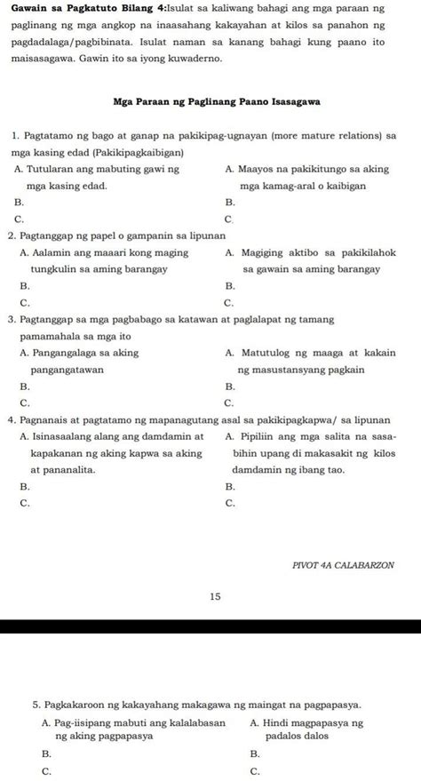 Pa Answer Po Pls Need Ko Talaga Ng Sagot Brainly Ph