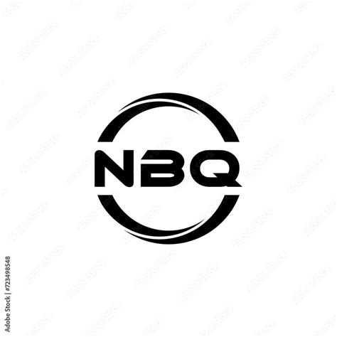 Nbq Letter Logo Design With White Background In Illustrator Cube Logo