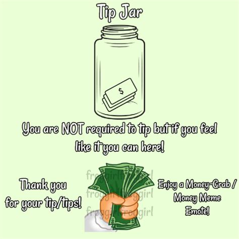 Tip Jar Twitch Moneymeme Emote Etsy