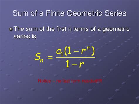 PPT Geometric Sequences Series PowerPoint Presentation ID
