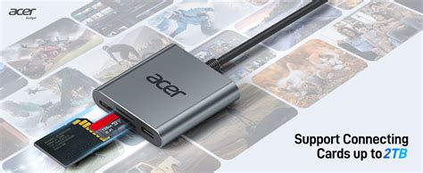 Acer Sd 4 0 Card Reader Uhs Ii Micro Sd Reader Usb C Dual Slot Type C Memory Card