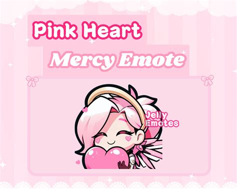Pink Mercy Emotes Pack For Discord And Twitch Cute And Kawaii