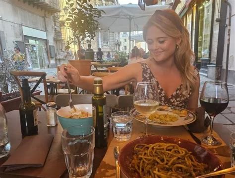 Emily Atack Parades Hourglass Curves In Crop Top And Paper Thin Skirt
