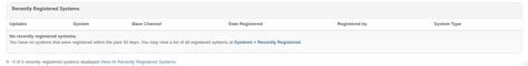 Recently Registered Systems Page Returns A 404 If The System List Is