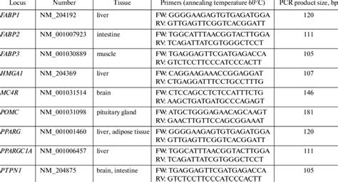 Oligonucleotide Primer Sequences Download Table
