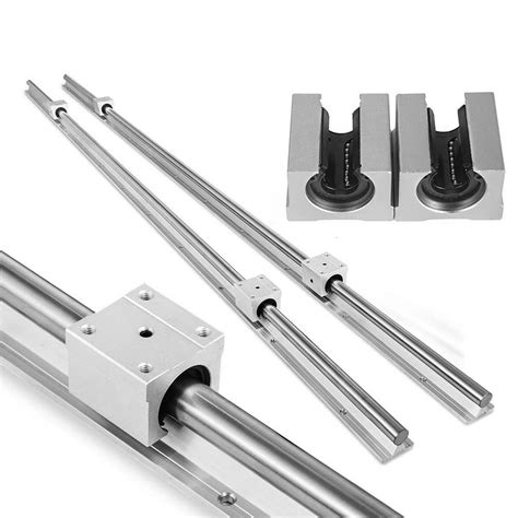 Buy Intsupermai Aluminum Cylindrical Guide Linear Slide Rail Supported Linear Rail Shaft Rod 59
