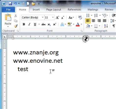 WORD Store The Document By Clicking SAVE Button From QUICK ACCESS TOOLBAR