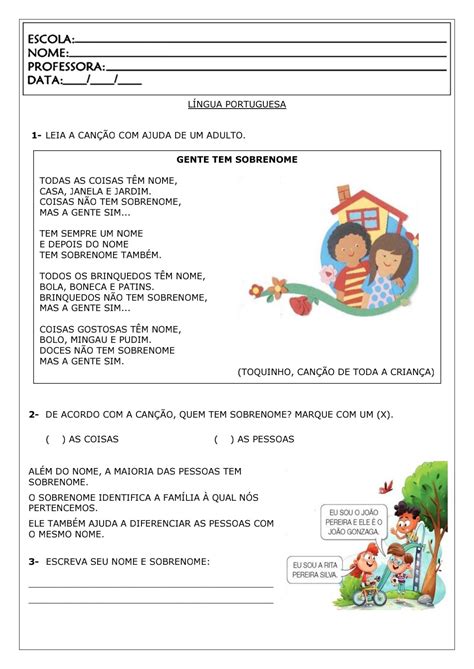 Caderno interdisciplinar 2º ano Caderno de atividade interdisciplinar