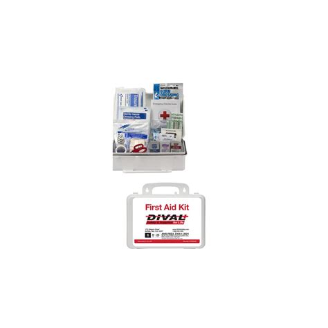Dival Class A 25 Person First Aid Kit Ansi 2021 Plastic Dival Safety Equipment