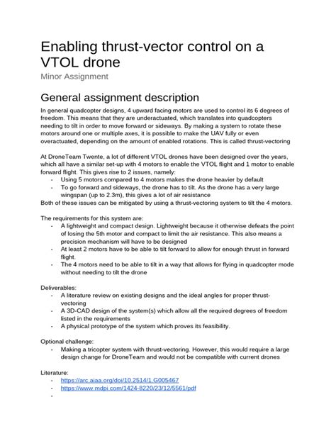 Thrust Vectoring Pdf