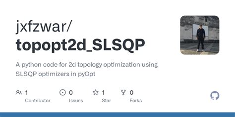 GitHub Jxfzwar Topopt2d SLSQP A Python Code For 2d Topology
