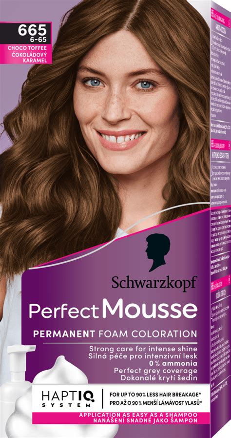 Schwarzkopf Perfect Mousse Боя за коса без амоняк Nr 665 6 65 Шоколадов карамел 1 бр Dm
