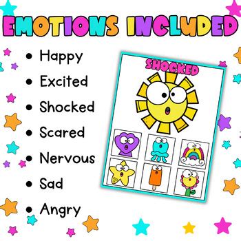 Summer Emotion Sorting Mats End Of Year Activity ESY SEL Special Ed