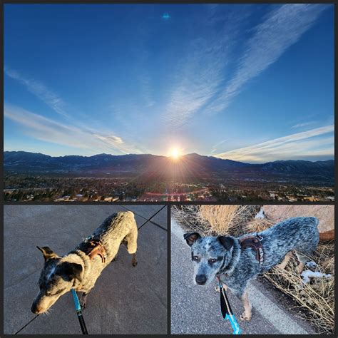Sunset At The Overlook Halfway During Our 7 Miles Canicross Training Made It Home Before