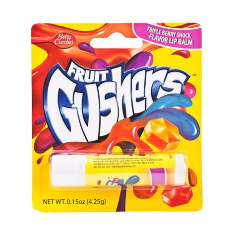 Fruit Gushers Lip Balm Triple Berry Shock Flavor Beauty