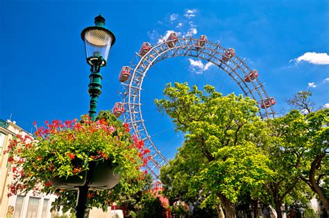 프라 터 Riesenrad Gianf 비엔나 보기 오스트리아의 수도에서 공원 관람차 빈 오스트리아에 대한 스톡 사진 및 기타