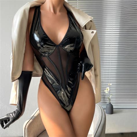 Sexy Plus Size Leather Lingerie Global Lover Company Stylish And