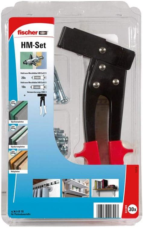 Fischer Fixing Kit 8 Cavity Mount X Hm 5x52 Screws 10 X 5x65 1 X