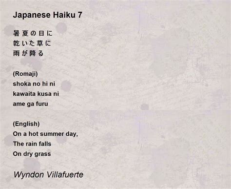 Japanese Haiku Examples
