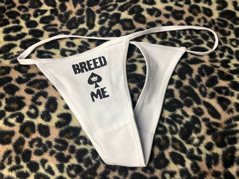 Queen Of Spades Hotwife Panties Thong Underwear Breeding Kink Etsy