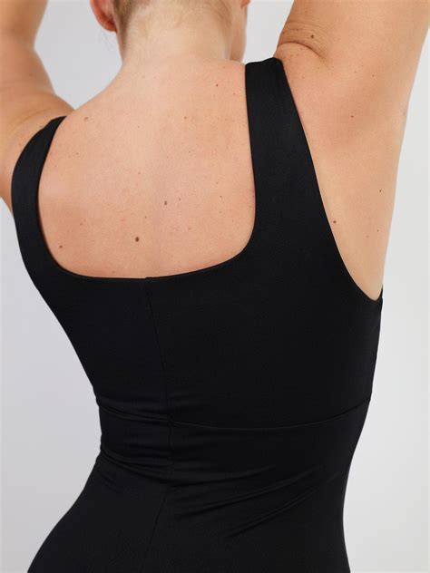 Shapewear Square Neck Thigh Slimming Workout Jumpsuit Popilush®