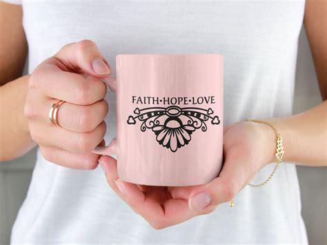 Faith Hope Love Svg Floral Spray Svg Christian Svg Bible Quote Svg