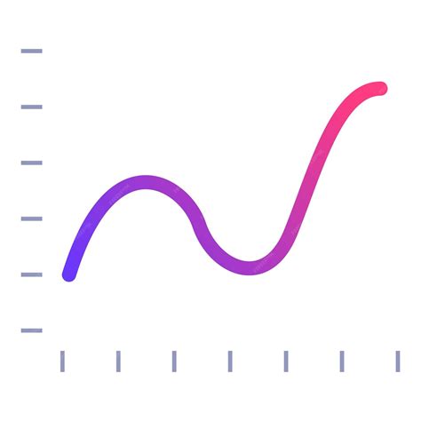 Premium Vector Gradient Line Chart Showing Market Volatility And Growth