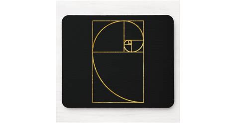 Golden Ratio Sacred Fibonacci Spiral Mouse Pad Zazzle