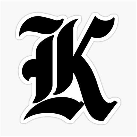 Old English Font K