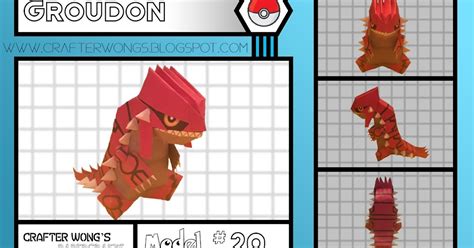 Crafter Wongs Papercraft Chibi Groudon