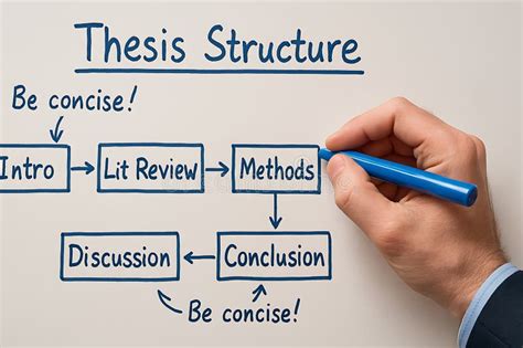 Thesis Structure Diagram Showing Steps Of Intro Lit Review Methods