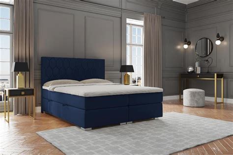 Jvmoebel Bett Boxspring Bett Hotel Design Samt Luxus Betten Polster