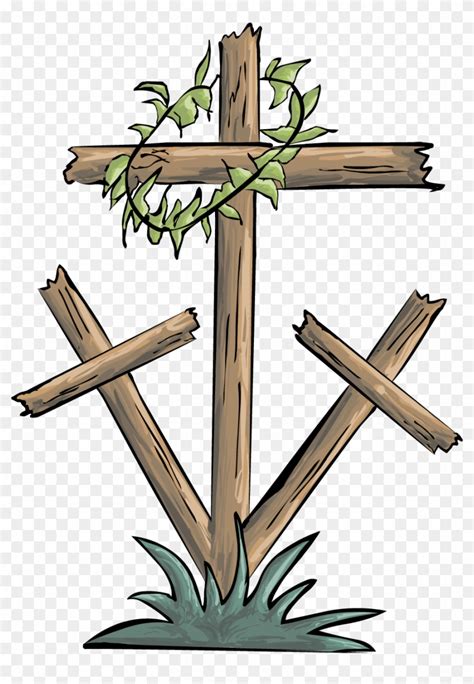 Christian Cross Crown Good Friday Cross Clipart Free Transparent
