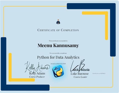 Python Dataanalytics Upskilling Thankyou Meenu Kannusamy