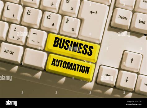 Writing Displaying Text Business Automation Business Concept Advanced
