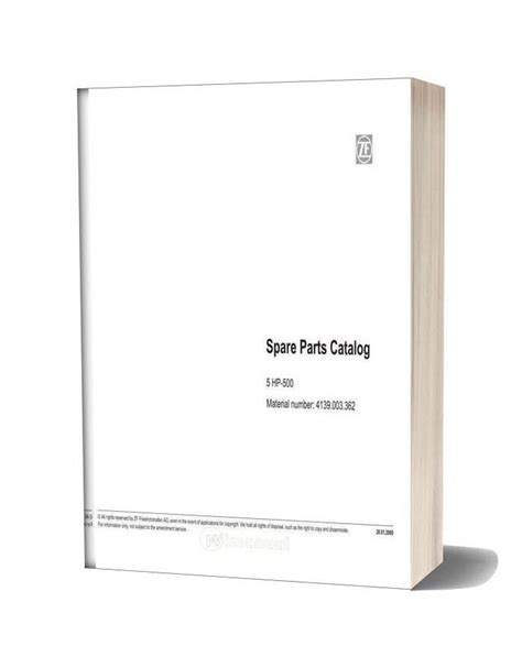 Zf Spare Parts Catalogue | Webmotor.org