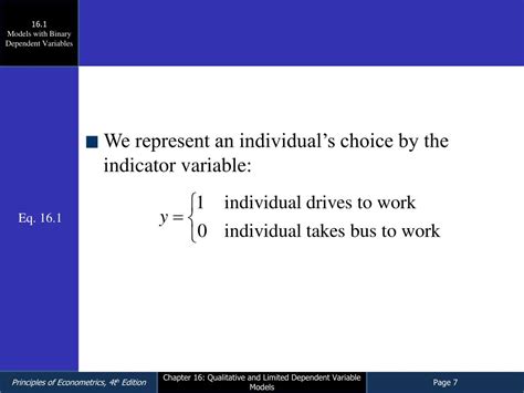 Ppt Chapter 16 Qualitative And Limited Dependent Variable Models