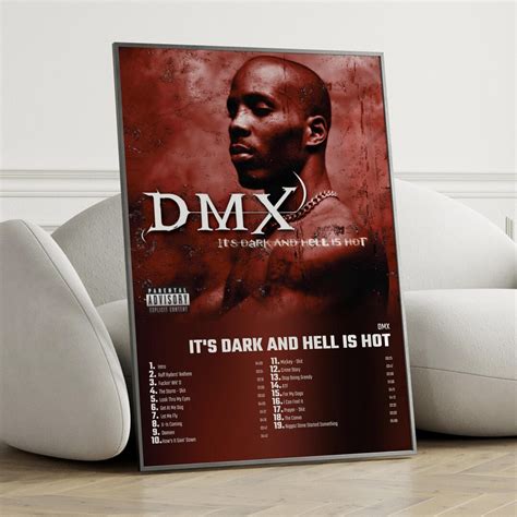 Dmx Its Dark And Hell Is Hot Album Cover Poster Wall Etsy