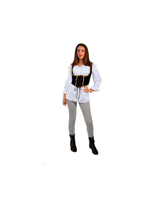 Renaissance White Long Sleeve Blouse Women Shirt Renaissance Costumes