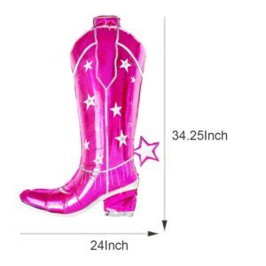 Cowgirl Boot Balloons Pink Cowgirl Cowboy Hat Balloon Western Cowgirl Balloons Birthday Party