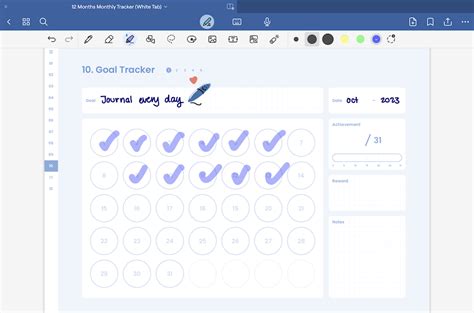 Creative Habit Tracker Templates To Help You Hit Your Goals Goodnotes Blog